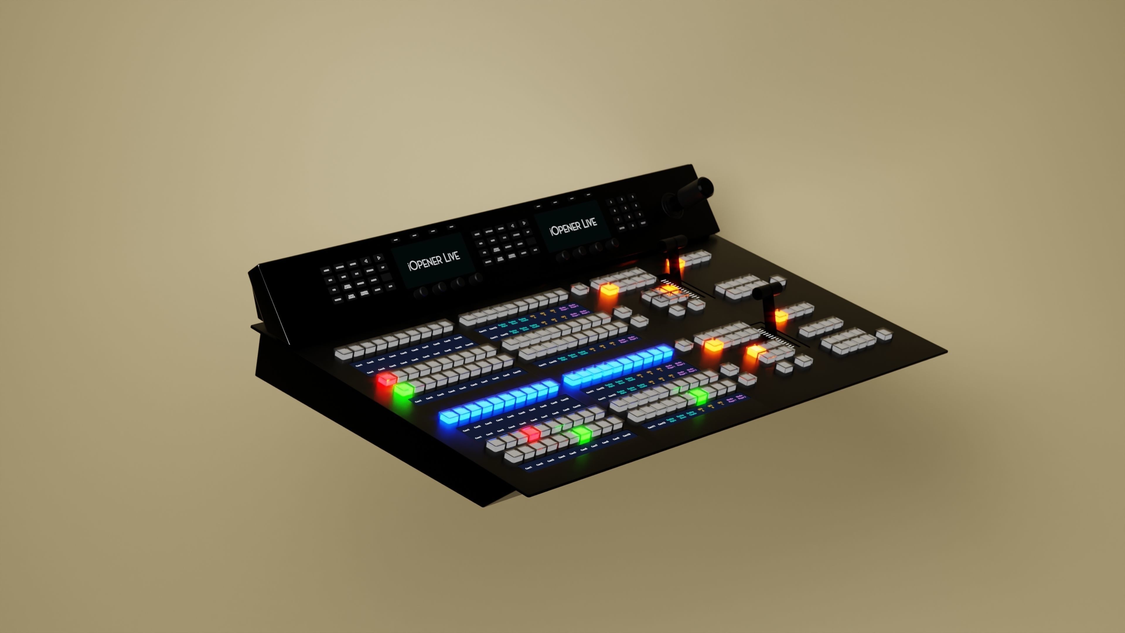 Blackmagic ATEM 2 ME Advanced Panel 20 free 3D model | CGTrader