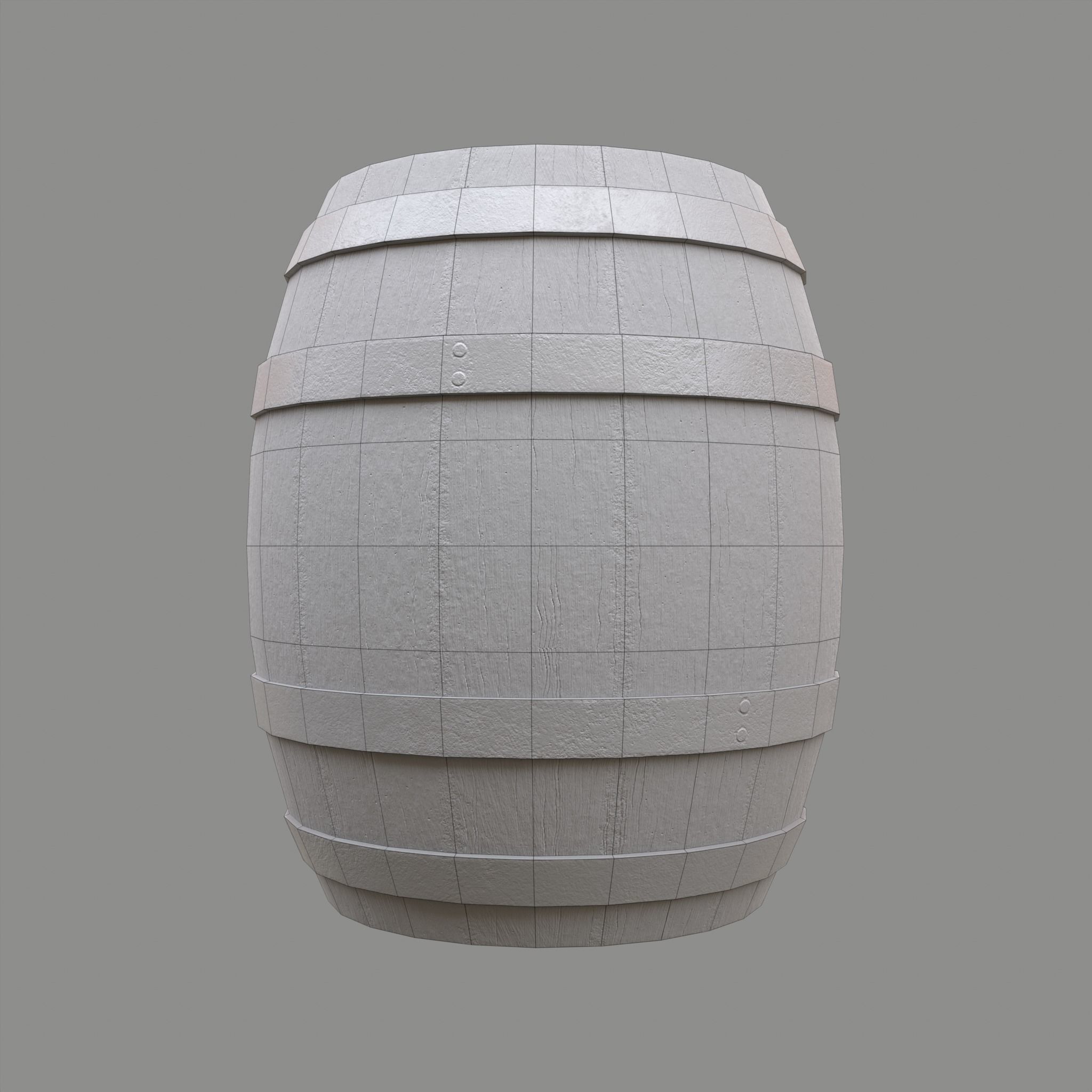 3D model Wooden Barrel Vine Whiskey Gameready VR / AR / low-poly | CGTrader