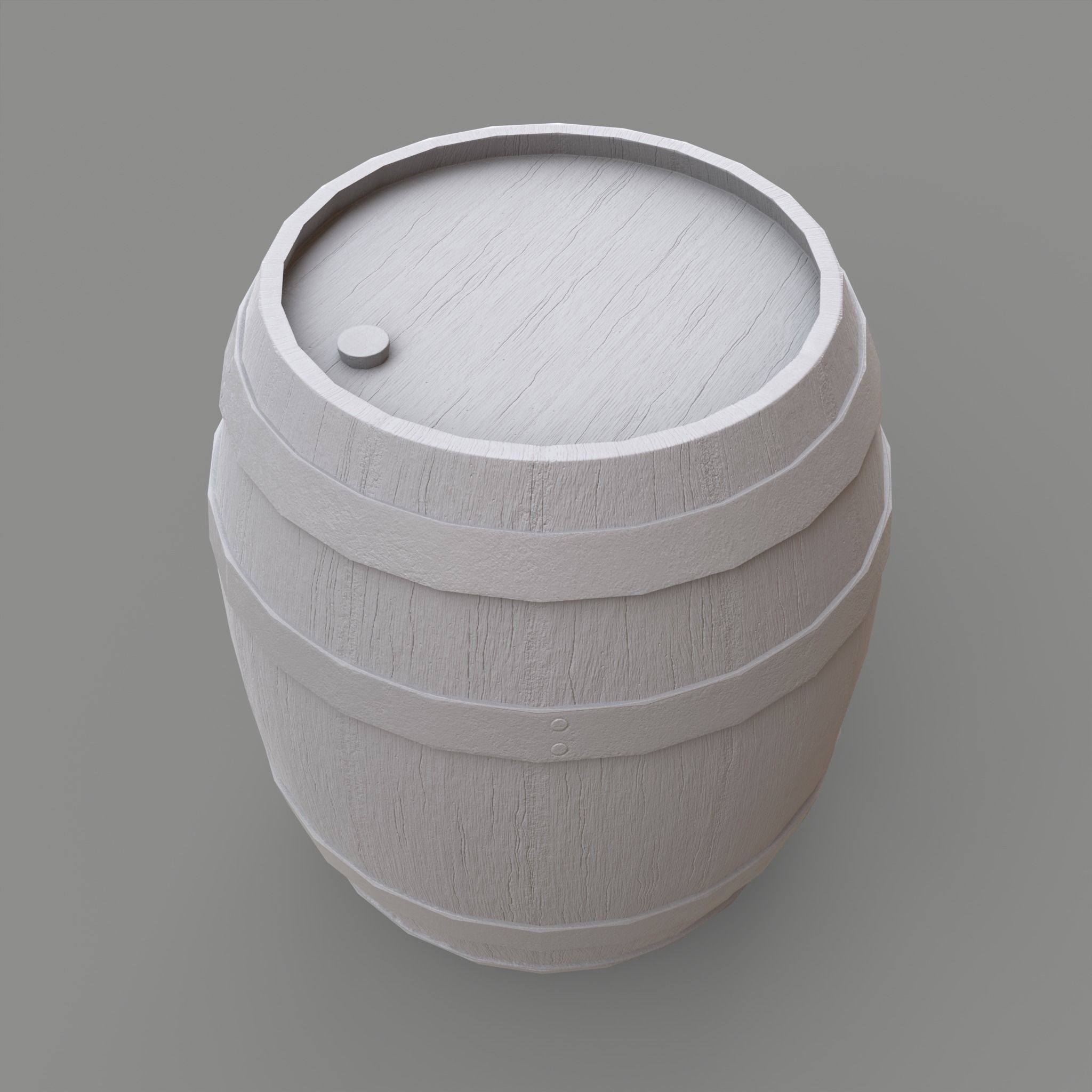 3D model Wooden Barrel Vine Whiskey Gameready VR / AR / low-poly | CGTrader