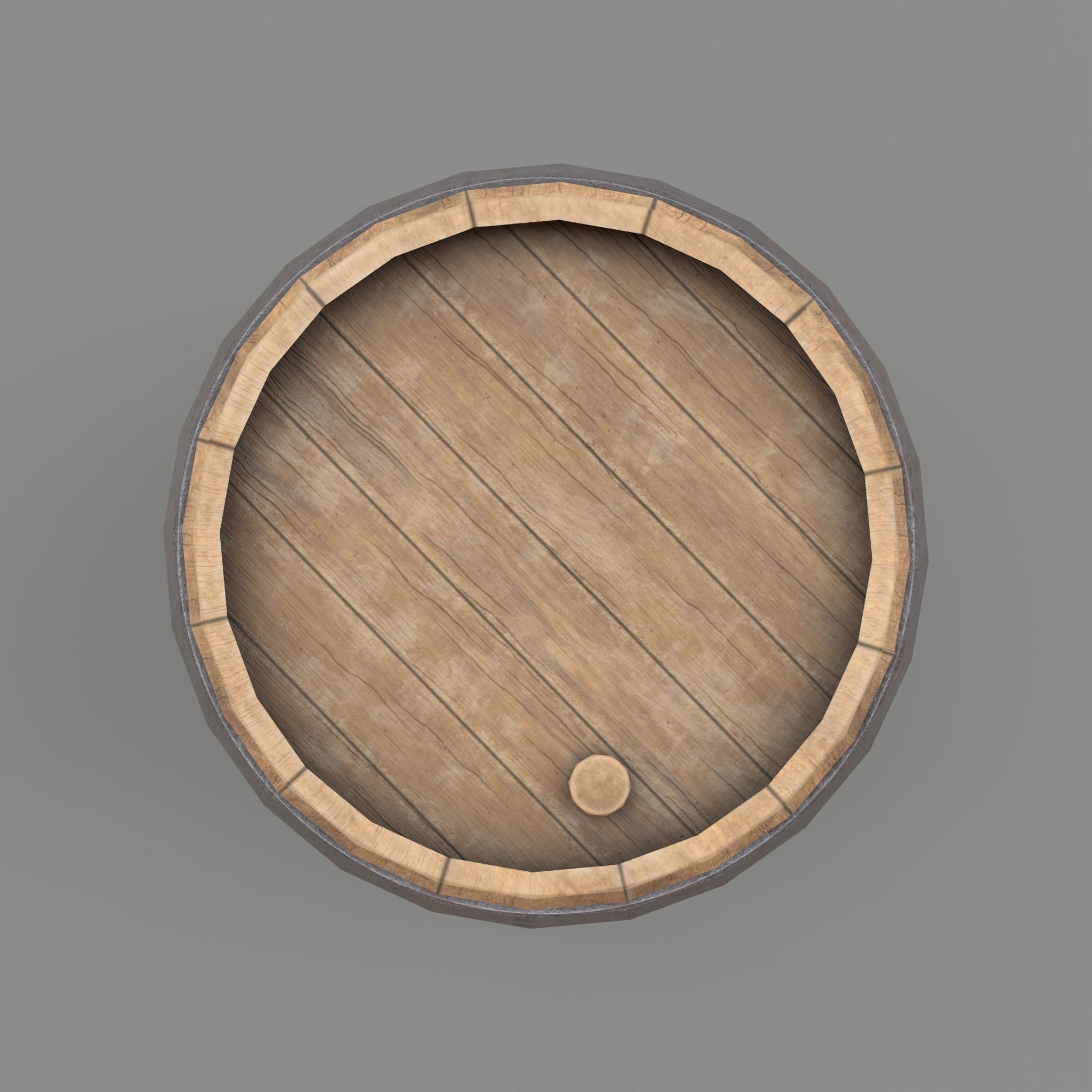 3D model Wooden Barrel Vine Whiskey Gameready VR / AR / low-poly | CGTrader