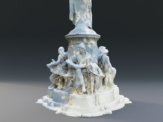 3D model Goethe monument sculpture stone Berlin VR / AR / low-poly | CGTrader