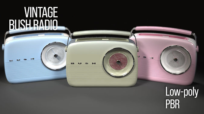 3D model Vintage Bush Radio VR / AR / low-poly | CGTrader