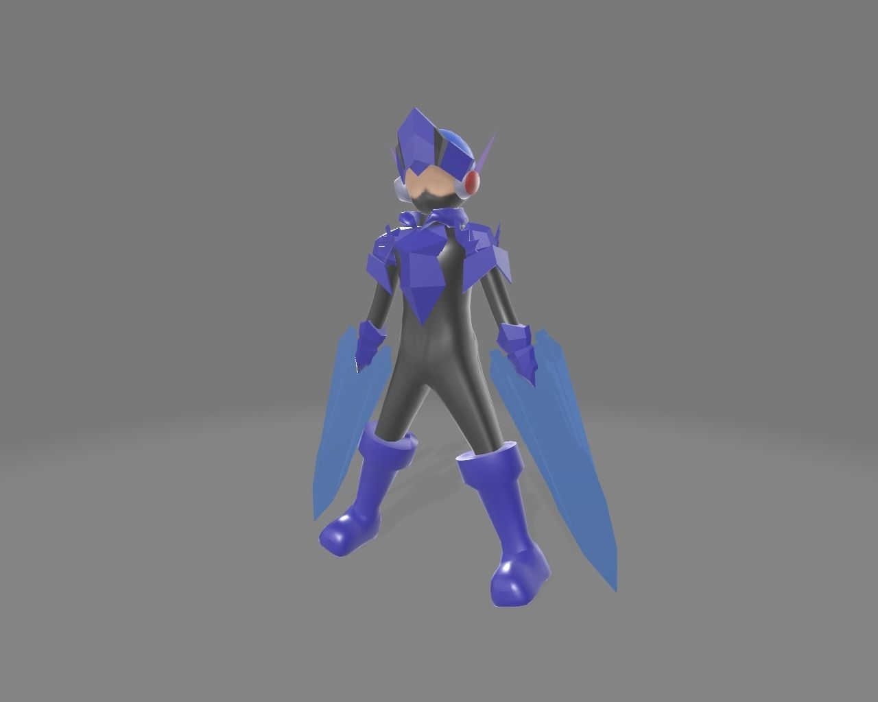 3D model megaman with ceruledge comination VR / AR / low-poly | CGTrader