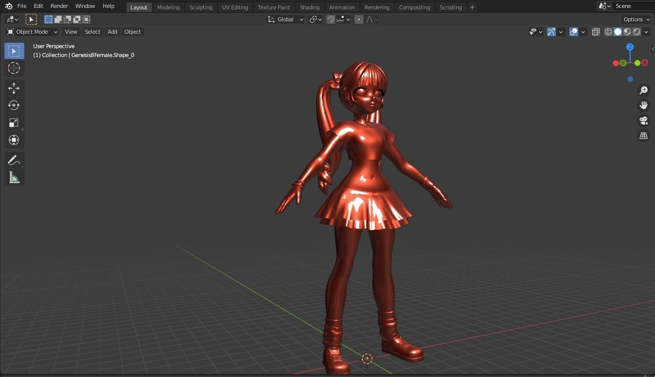 Doll Base Mesh 3D model | CGTrader