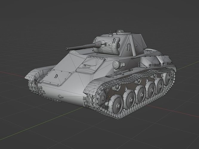 3D model T70 Light tank VR / AR / low-poly | CGTrader