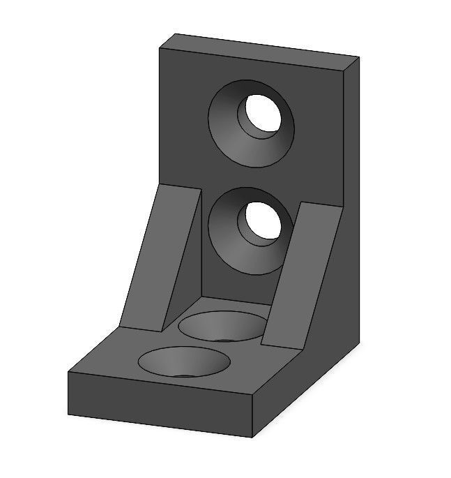 Right angle support Right angle bracket free 3D model 3D printable ...