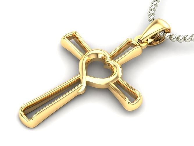 Light Gold Cross New Design CP 30 3D model 3D printable | CGTrader