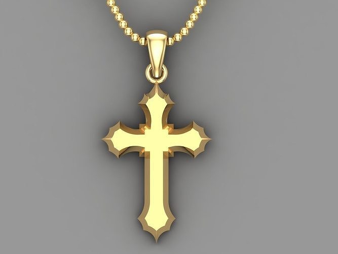 Light Gold Cross New Design CP 20 3D model 3D printable | CGTrader