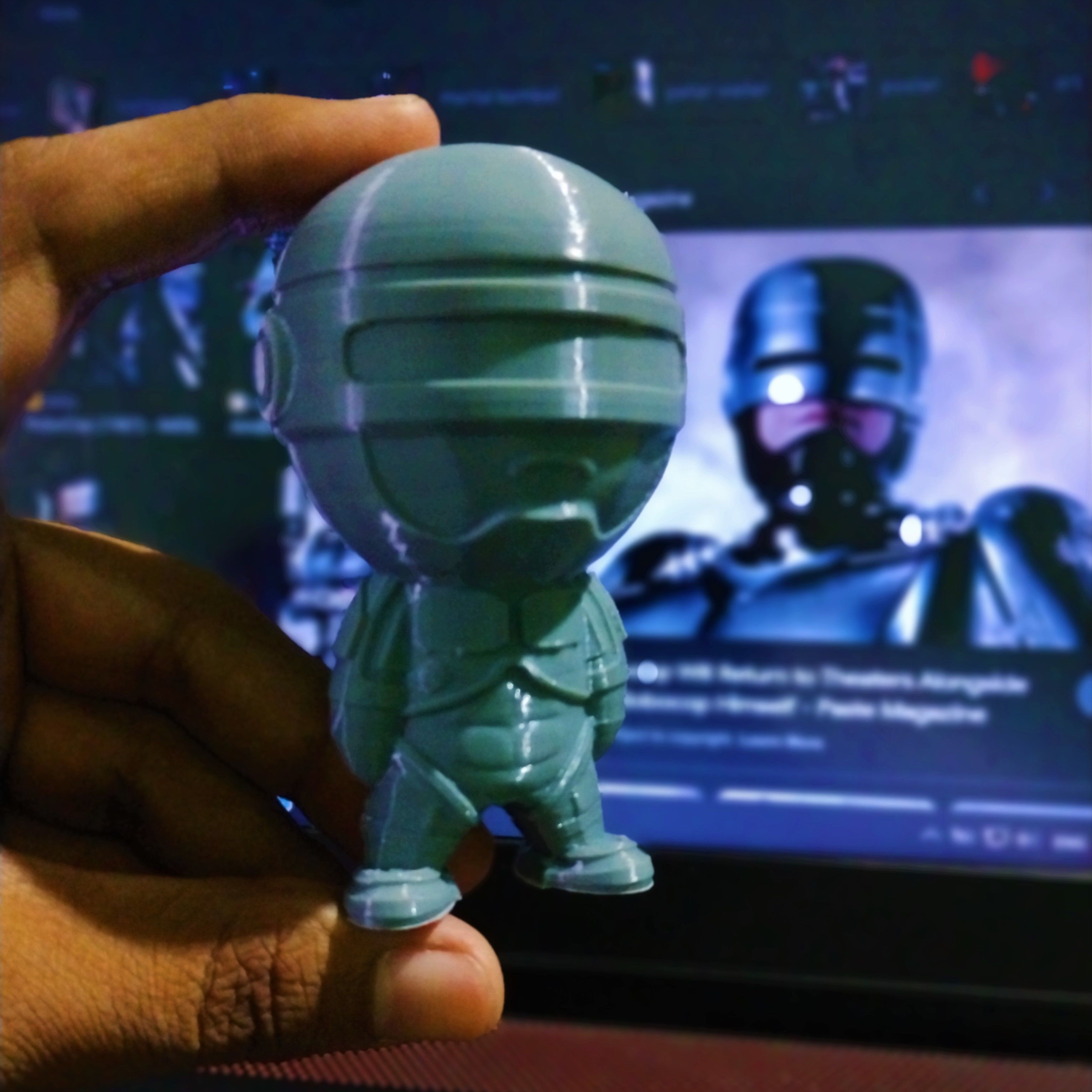 Cute little Robocop 3D model 3D printable | CGTrader