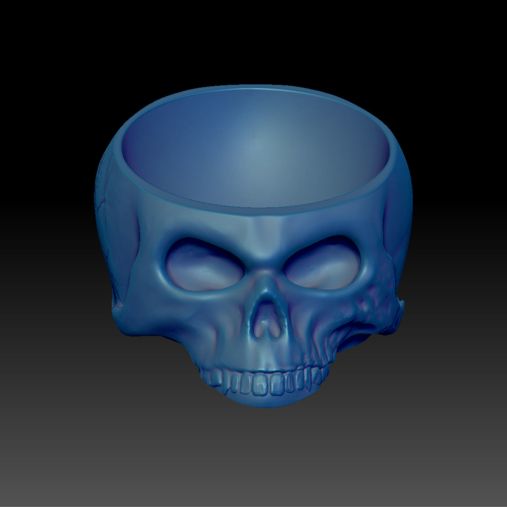 Skull Egg Cup as a special decorative piece STL 3D print model 3D model ...