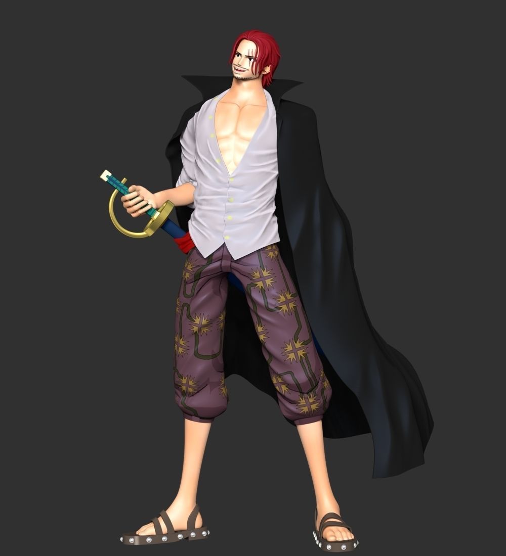 One Piece - Shanks 3D model 3D printable | CGTrader