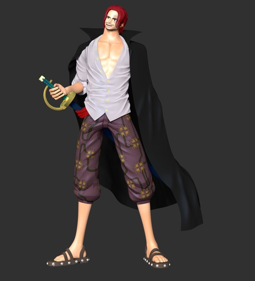 One Piece - Shanks 3D model 3D printable | CGTrader
