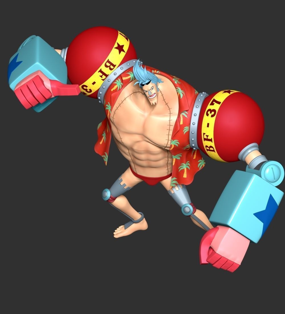 One Piece - Franky 3D model 3D printable | CGTrader