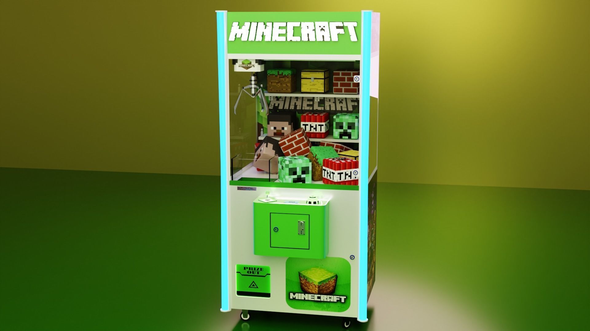 3D model Minecraft Claw Machine VR / AR / low-poly | CGTrader