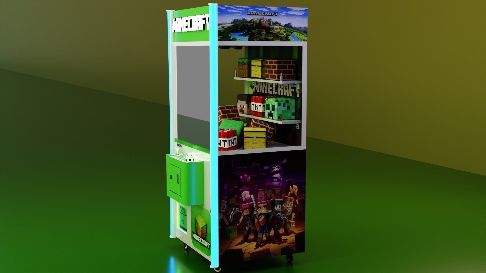 3D model Minecraft Claw Machine VR / AR / low-poly | CGTrader