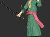 One Piece - Roronoa Zoro 3D model 3D printable | CGTrader