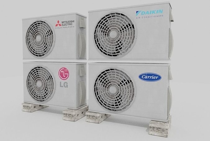 3D model Air condensing unit with 4K texture VR / AR / low-poly | CGTrader