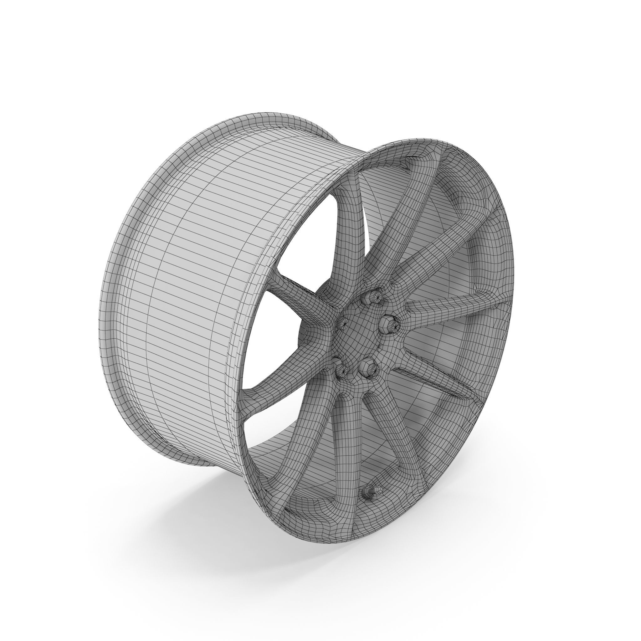 Niche Essen Wheel Offset Silver With Machined Face 3D model | CGTrader