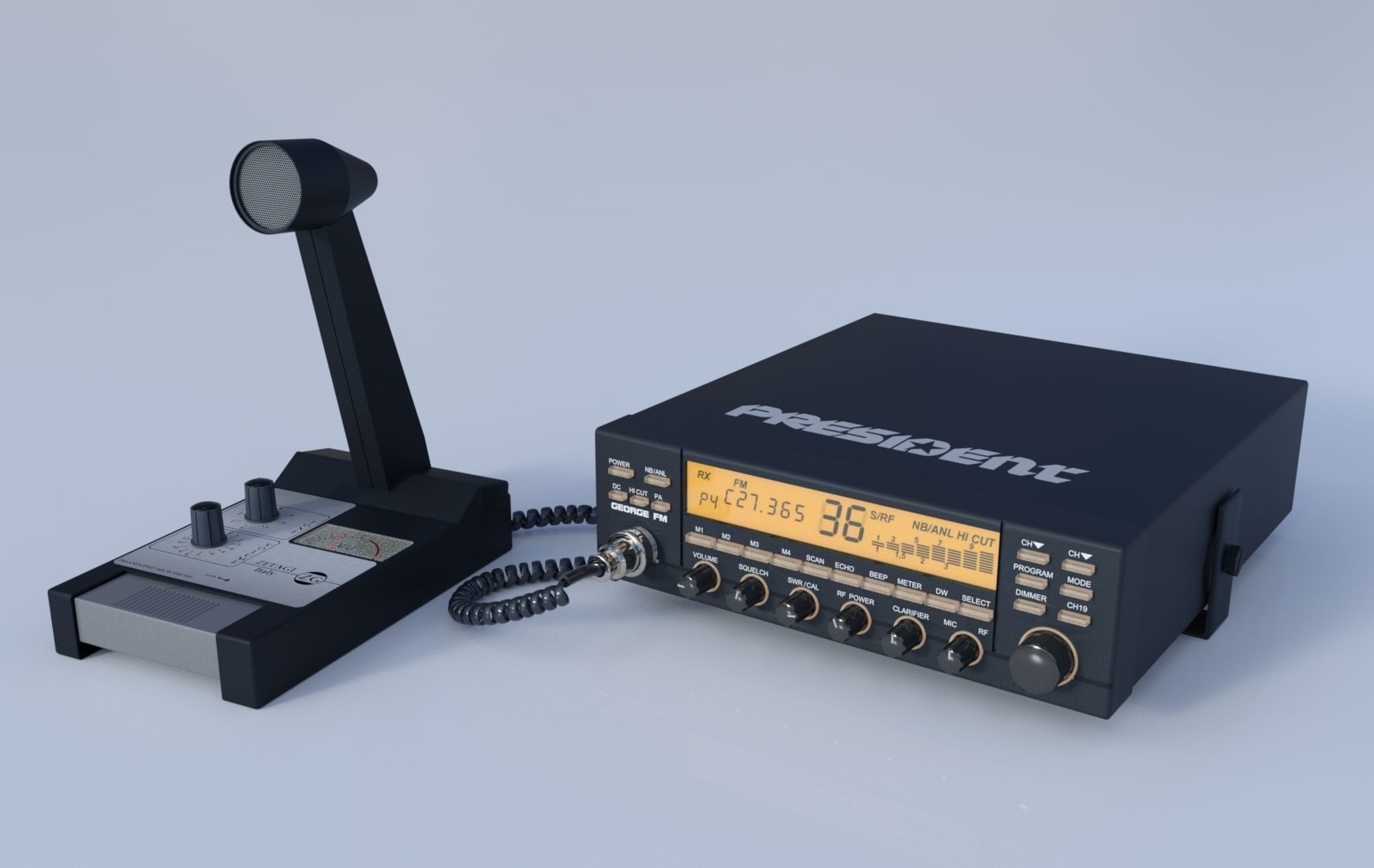 President George CB Radio 3D model | CGTrader
