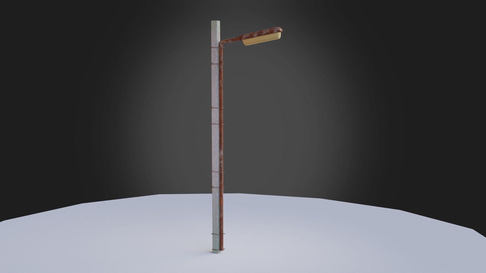 3D model Old dirty village street lamp post VR / AR / low-poly | CGTrader