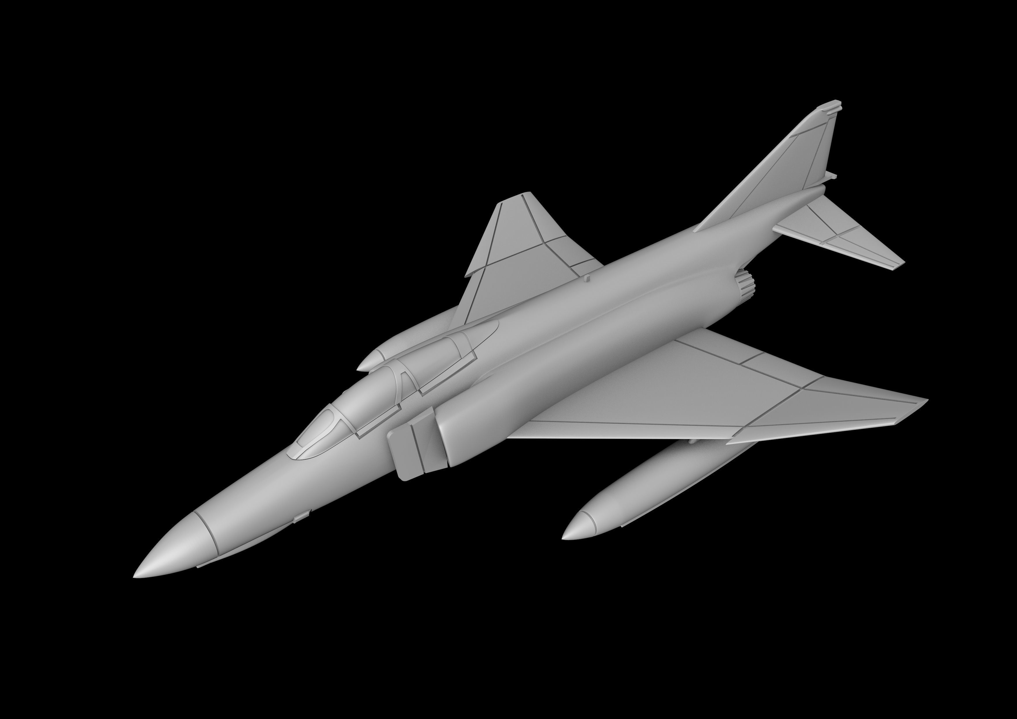 F-4 PHANTOM II SCALE 1-72 3D PRINT READY STL FILES 3D model 3D ...