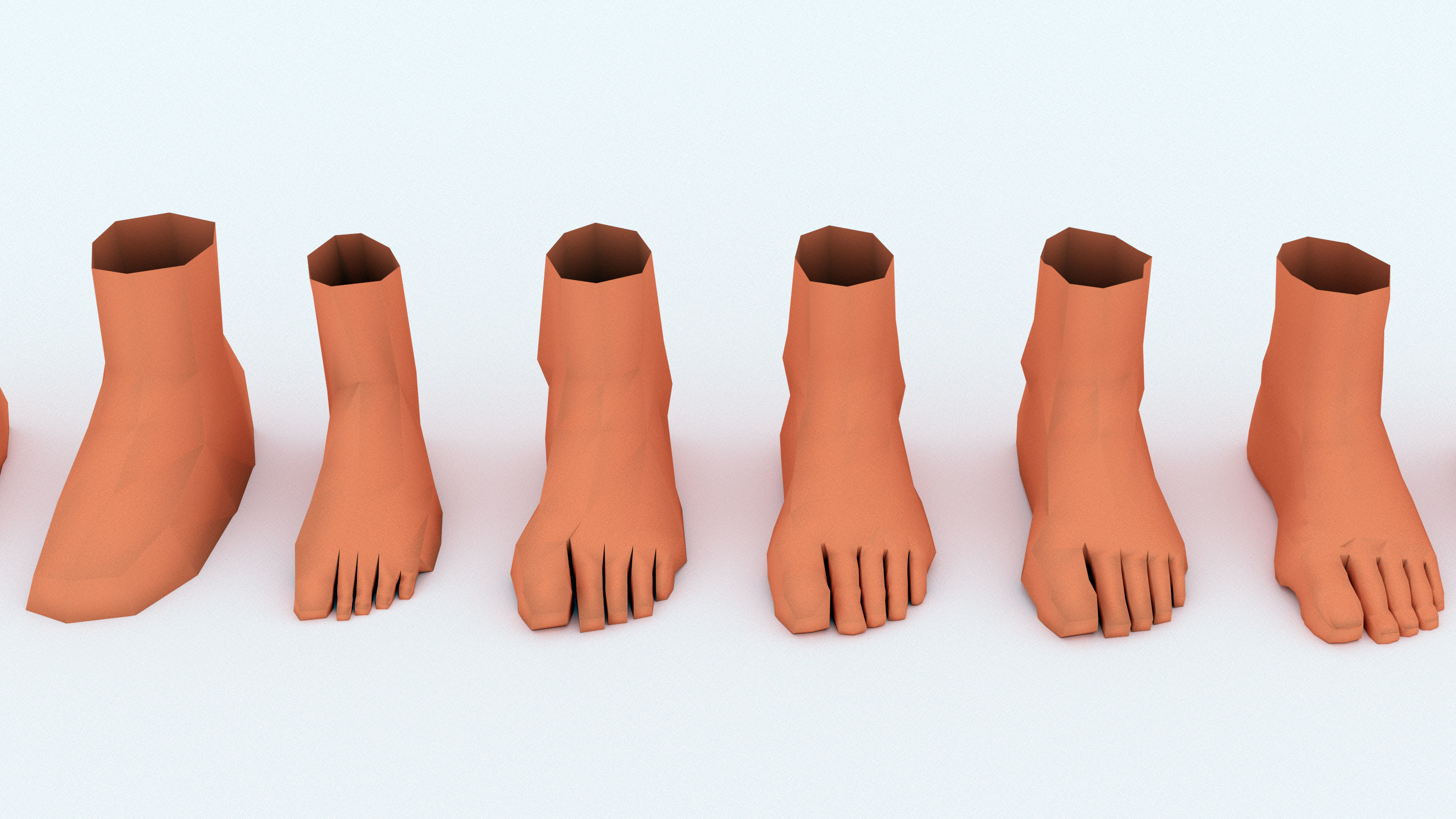 3D model Base Meshes for hand and feet VR / AR / low-poly | CGTrader