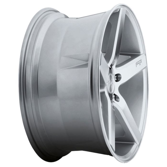 Niche Milan Wheel Offset Machined Face with Silver 3D model | CGTrader