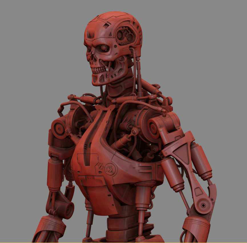 T-800 Terminator 3D model 3D printable | CGTrader