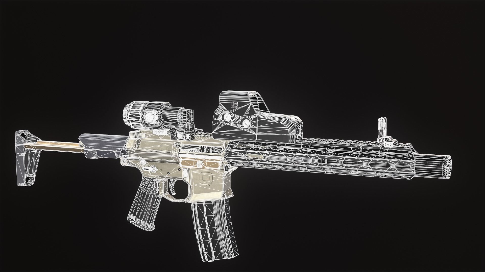 3D model AAC Honey Badger Assault Rifle VR / AR / low-poly | CGTrader