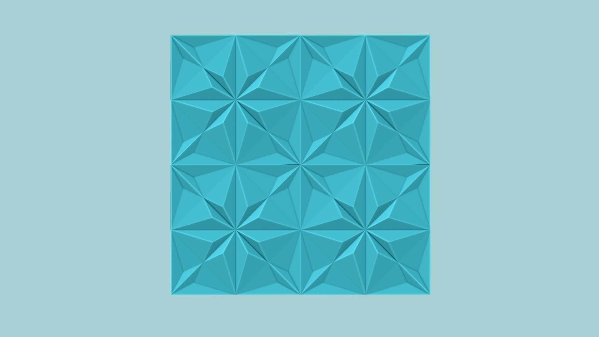 Wall Panel A03 Stars Alternating - Interior Design Decoration 3D model ...