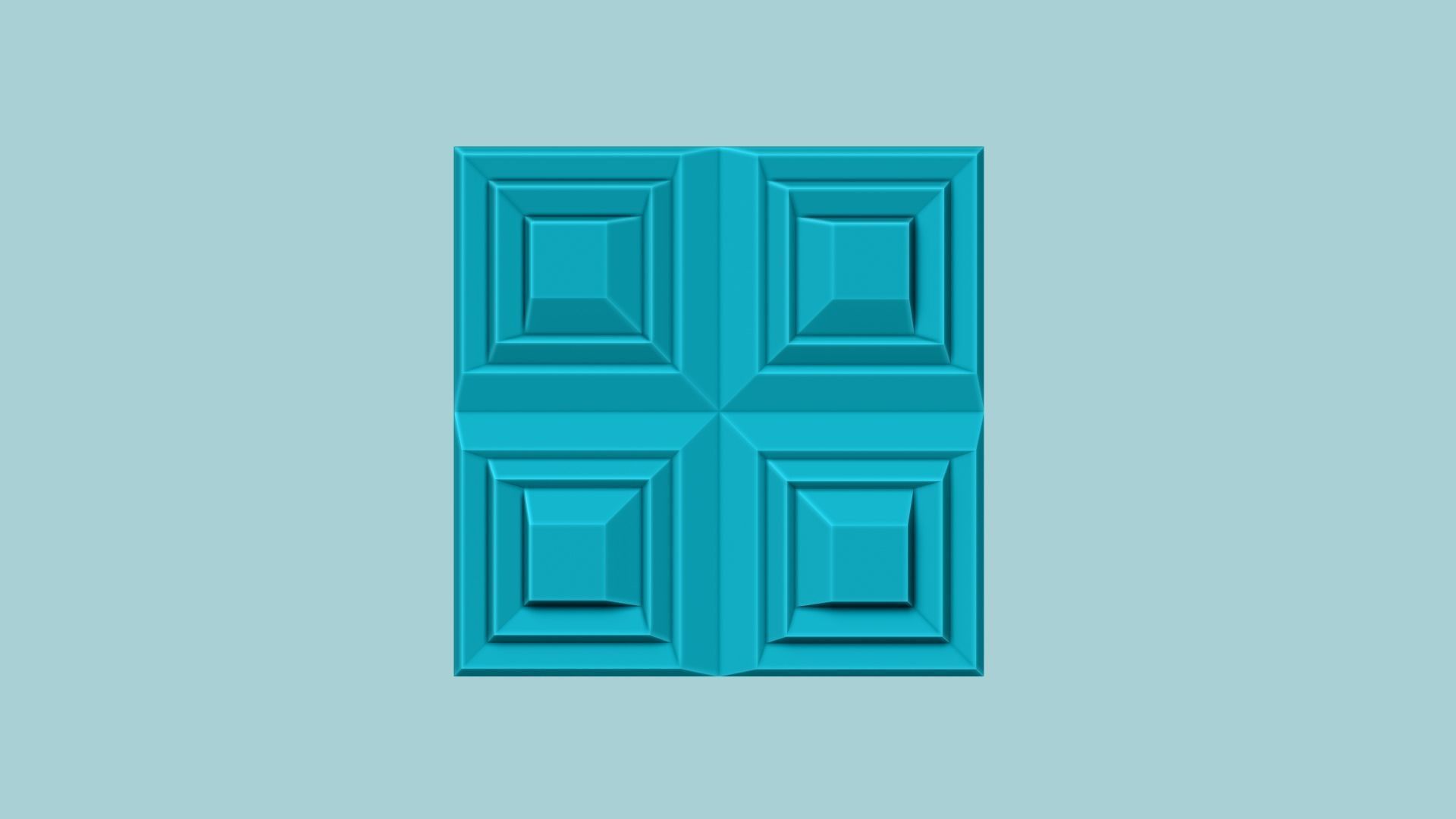 Wall Panel A06 Squares - Interior Design Decoration 3D model 3D ...