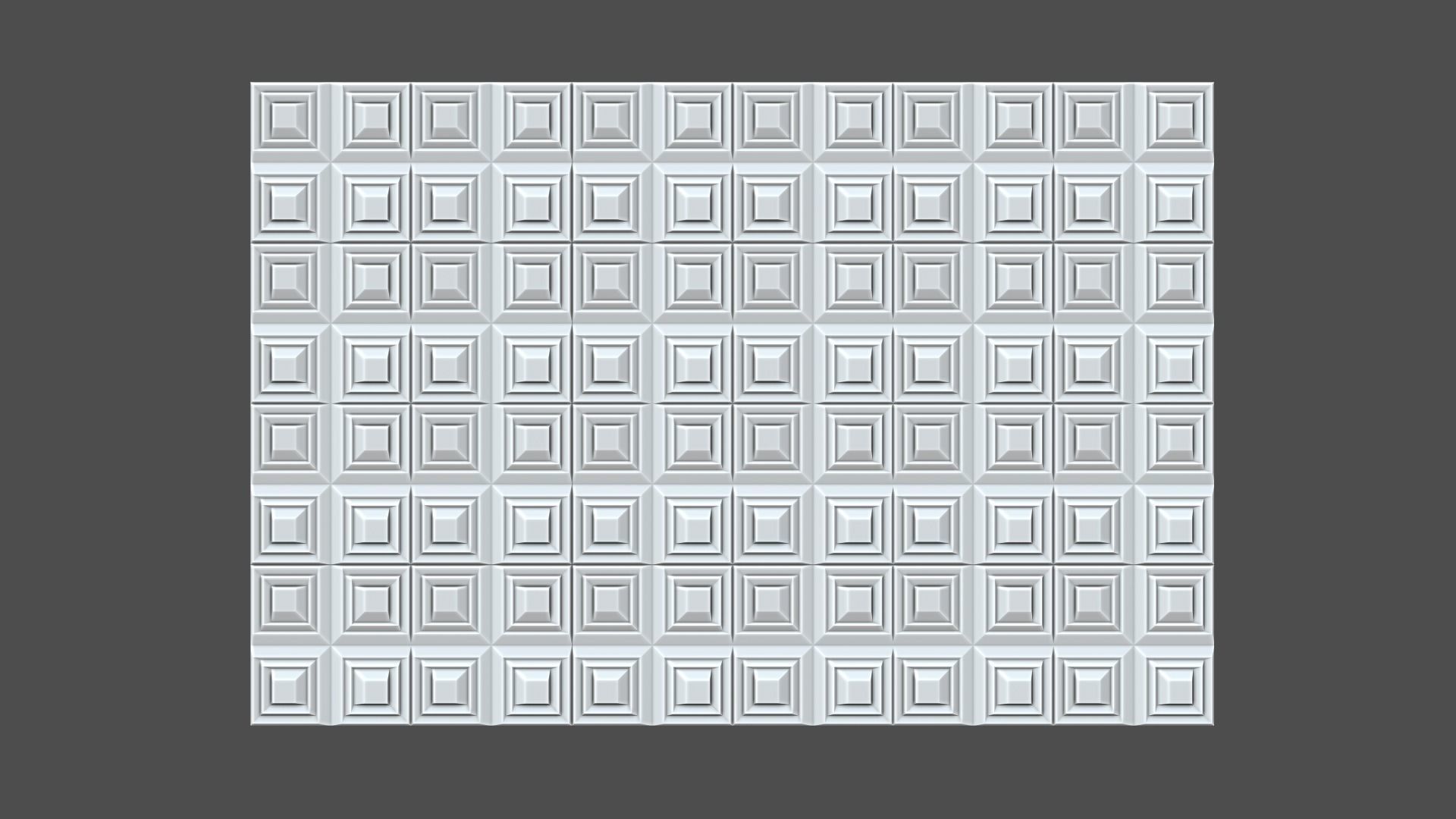 Wall Panel A06 Squares - Interior Design Decoration 3D model 3D ...