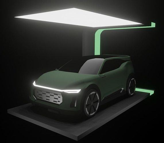 3D model concept car design VR / AR / low-poly | CGTrader