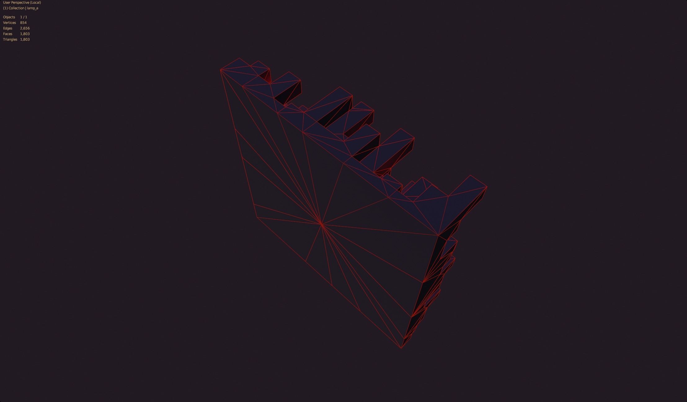 3D model minecraft lava blocks lamp emissive style wall red fire style ...