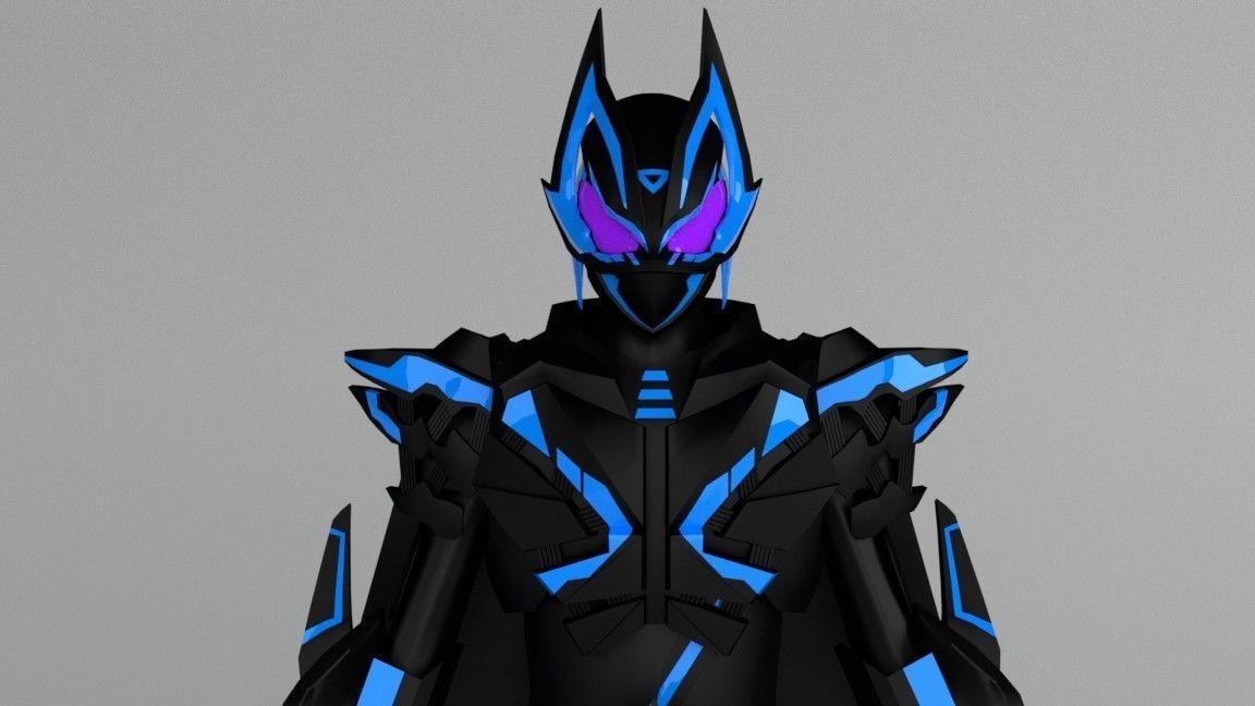 Kamen Rider Cross Geats 3D model rigged | CGTrader