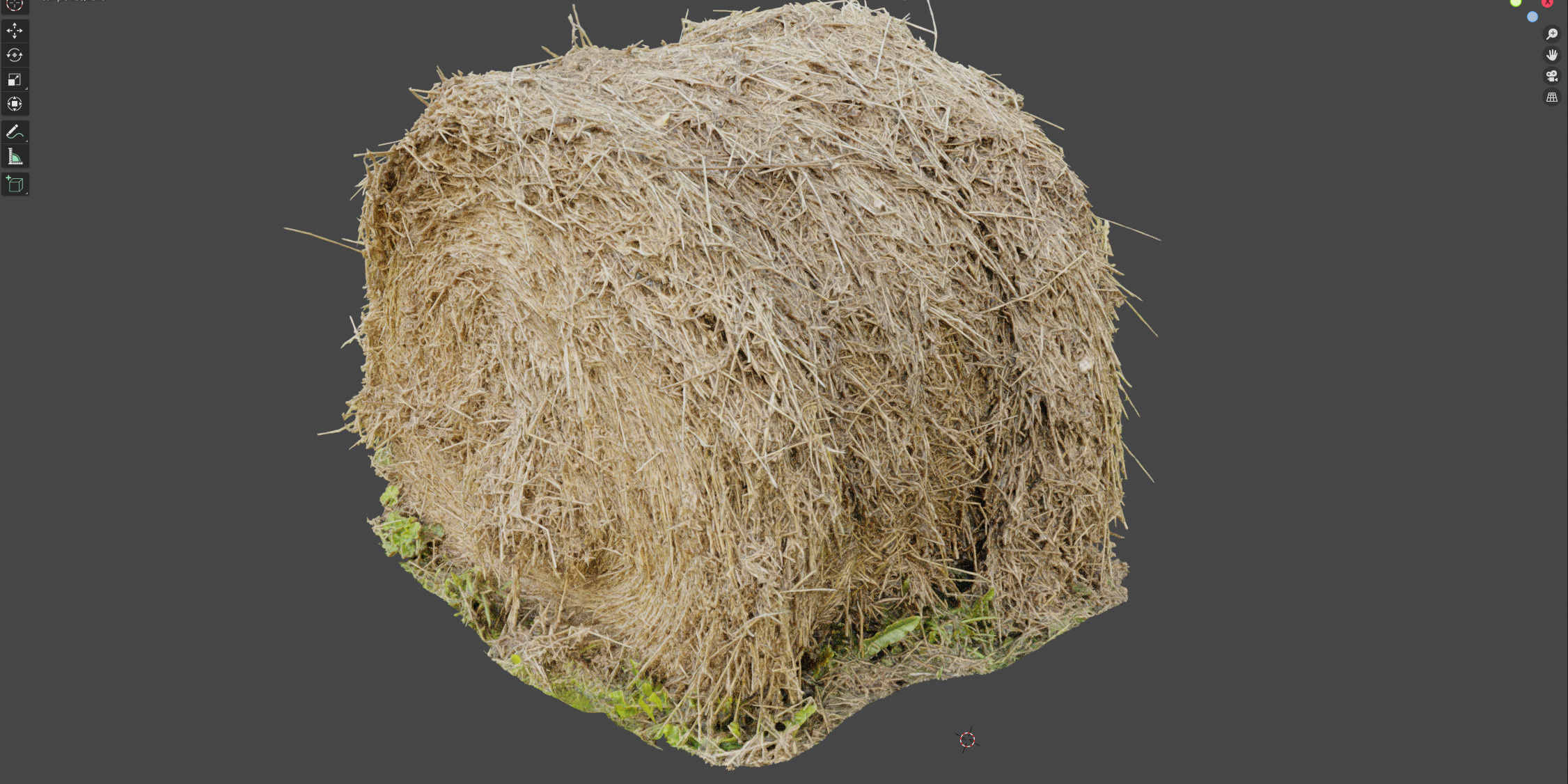 Round bale of hay 3D model | CGTrader