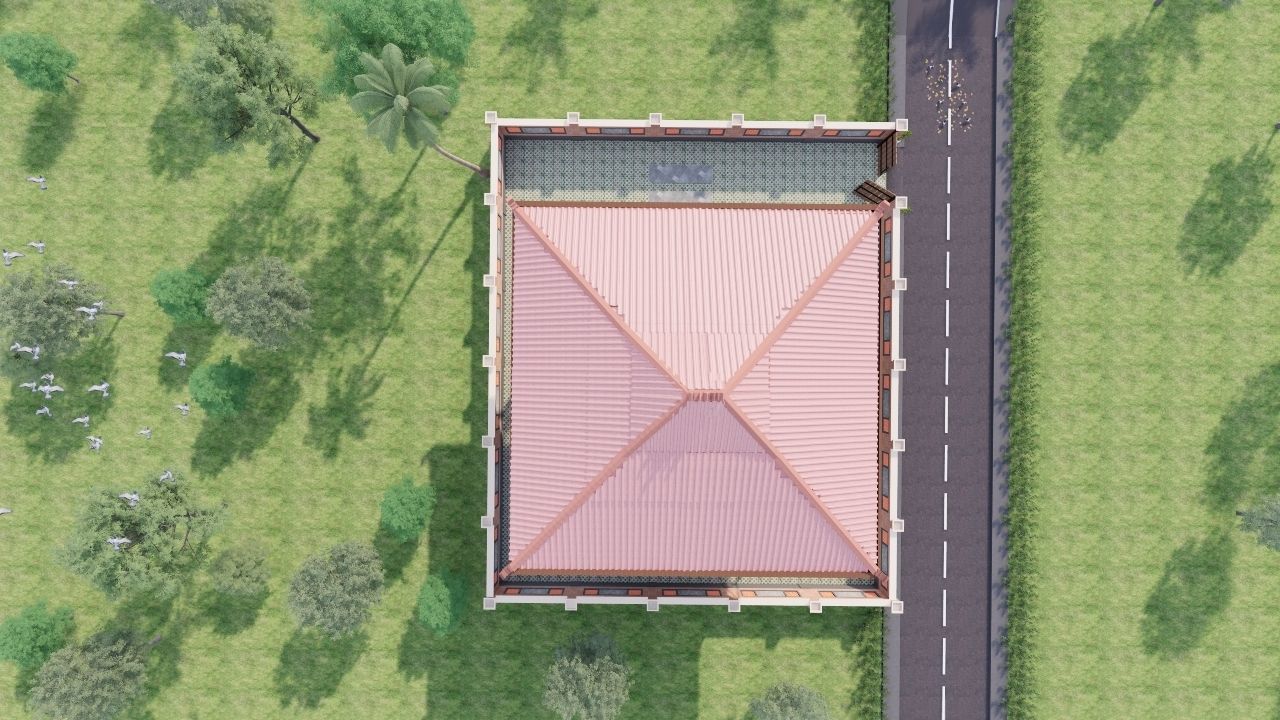 Luxury Wooden Traditional Carving Joglo House Design 2 Floor 3D model ...