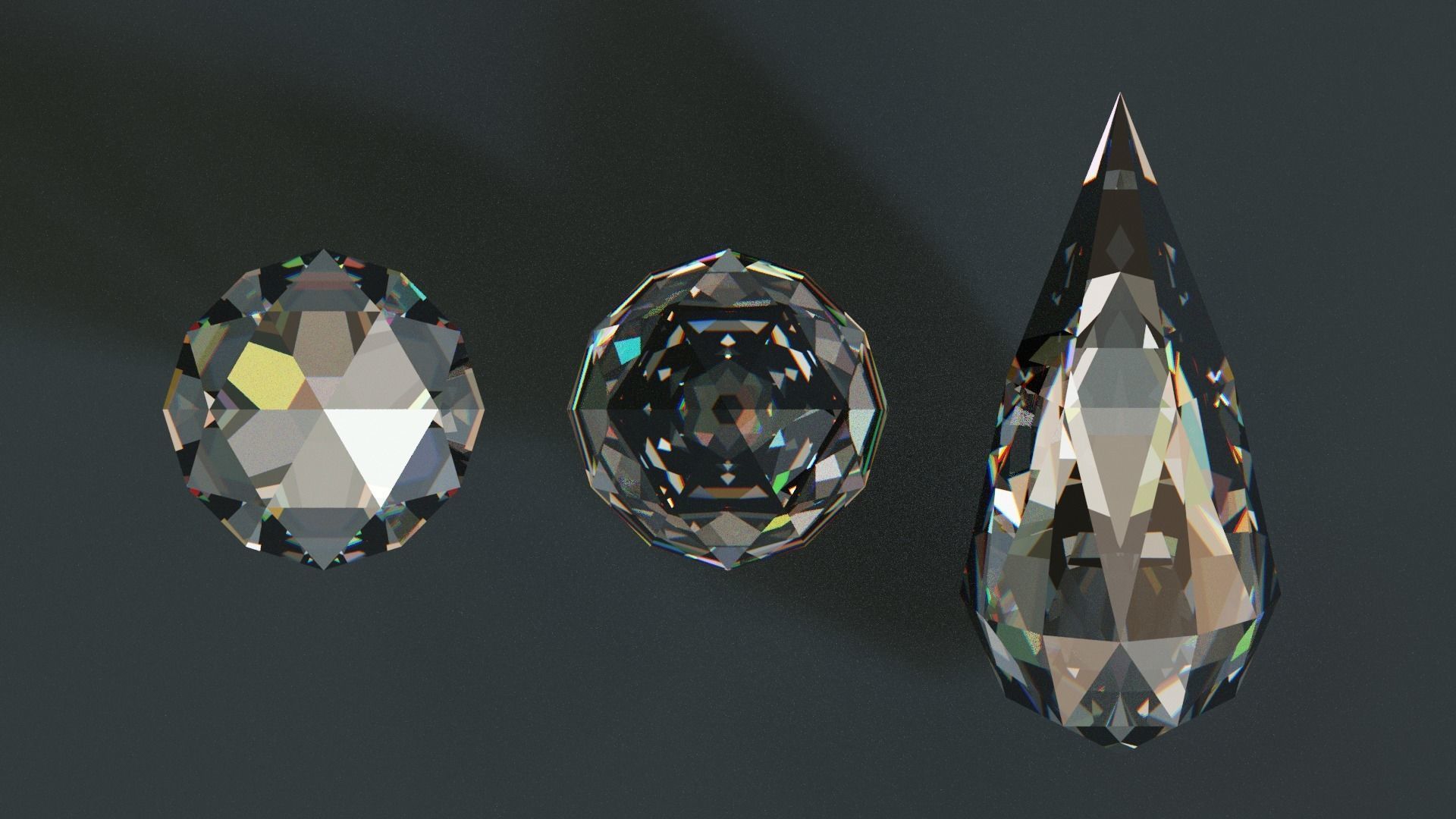 3D model Diamonds VR / AR / low-poly | CGTrader