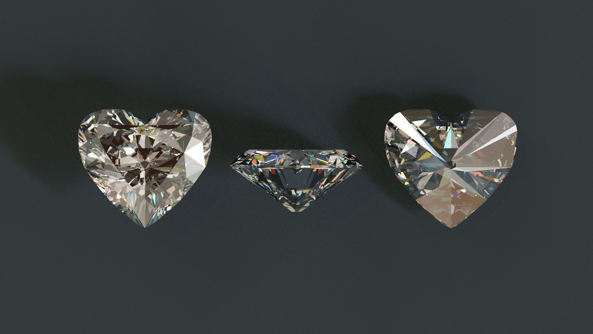 3D model Diamonds VR / AR / low-poly | CGTrader