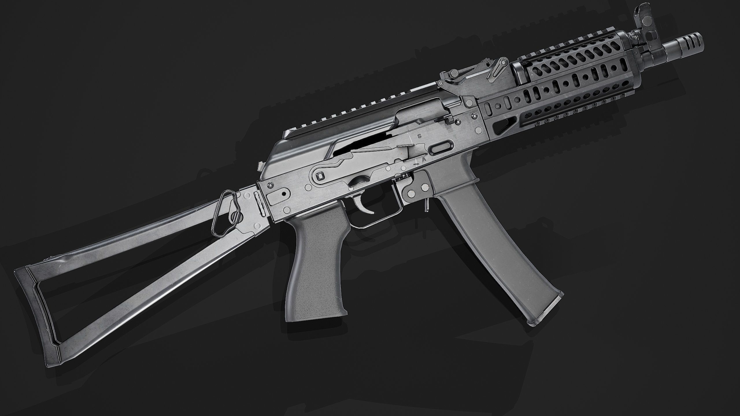 3D model PP 19 Vityaz Low poly game-ready 3d model VR / AR / low-poly ...