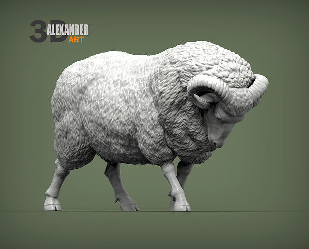 Ram attacks 3D model 3D printable | CGTrader