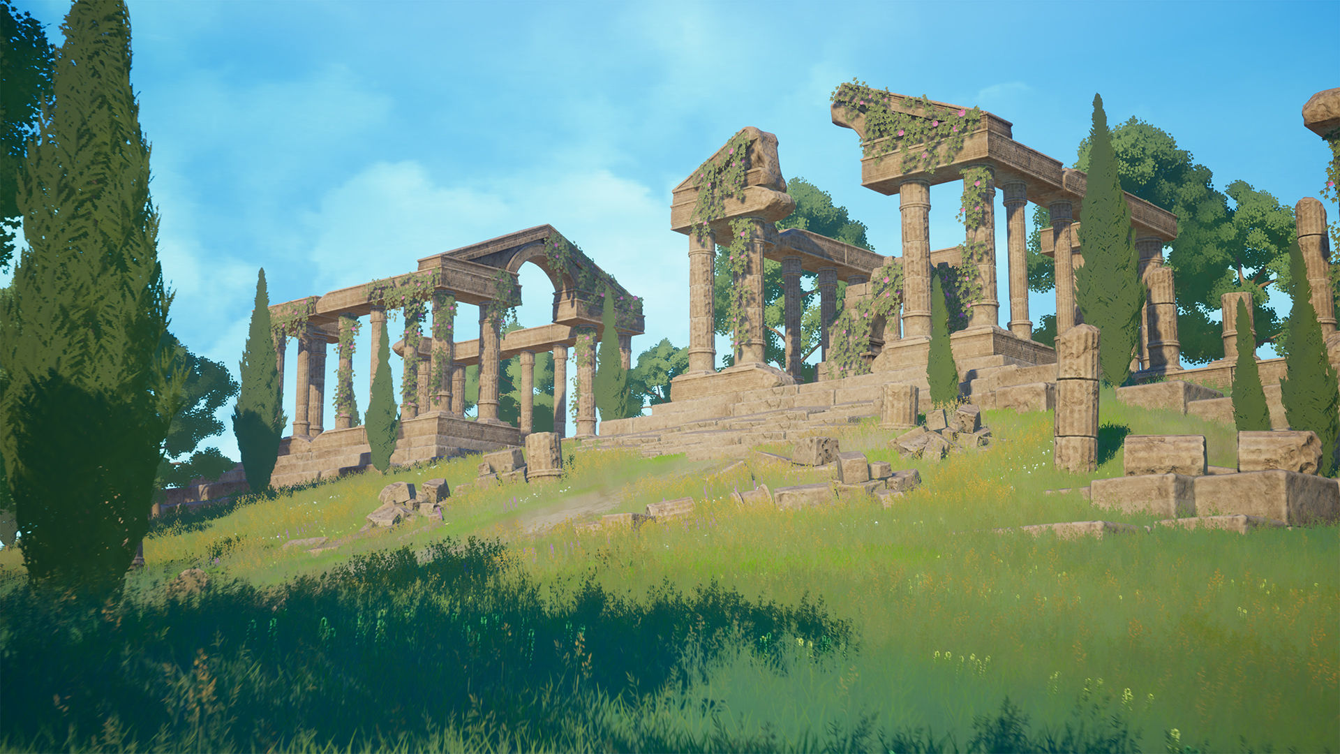 3D model Stylized environment pack VR / AR / low-poly | CGTrader