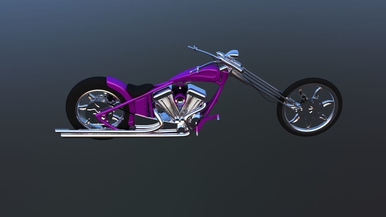 Custom American Chopper Bike 3D model | CGTrader