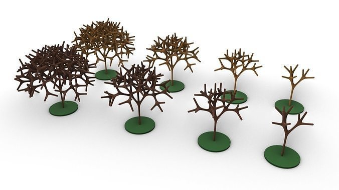 3D model Fractal Trees Smooth Branches VR / AR / low-poly | CGTrader