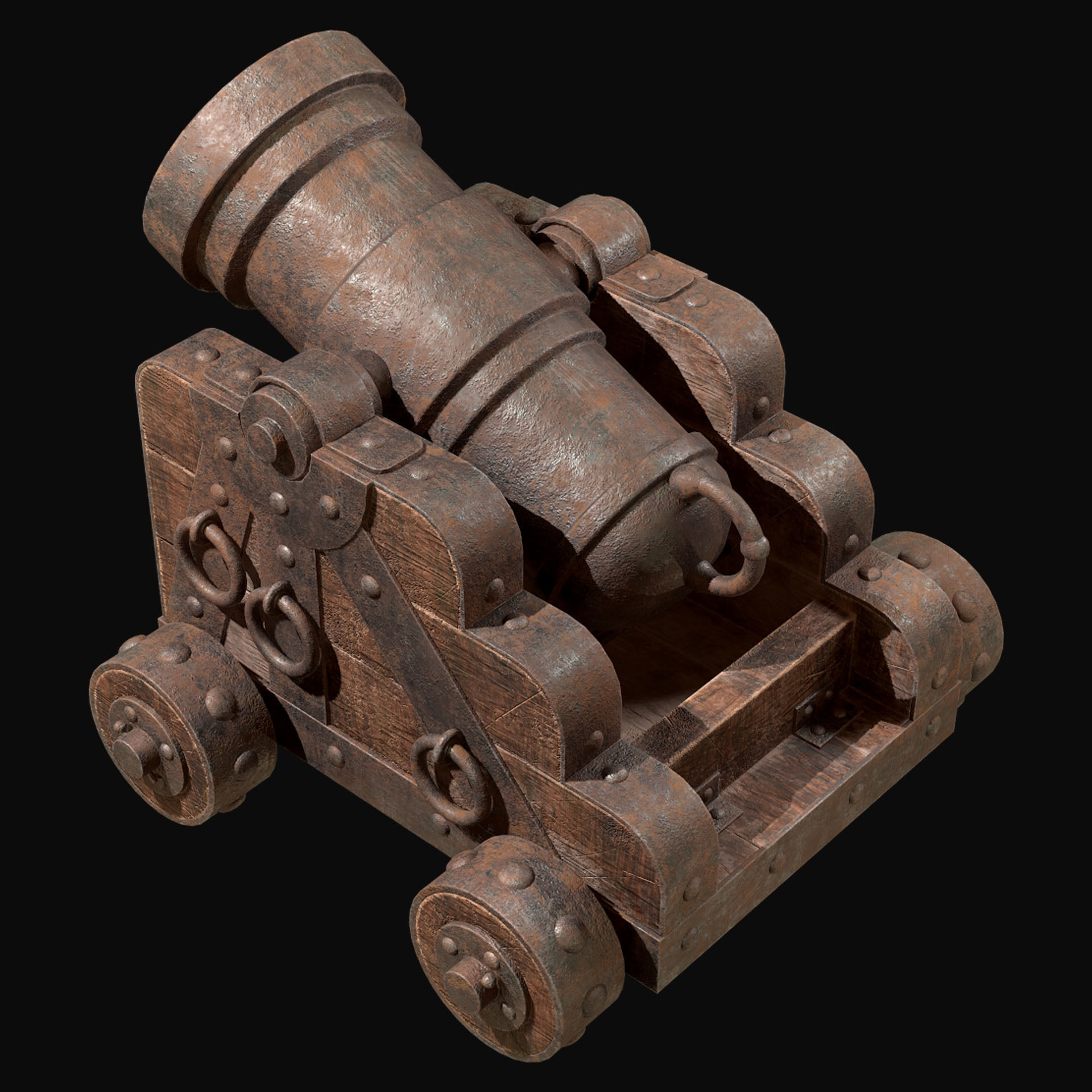 3D model Mortar Cannon-1-Old Version VR / AR / low-poly | CGTrader