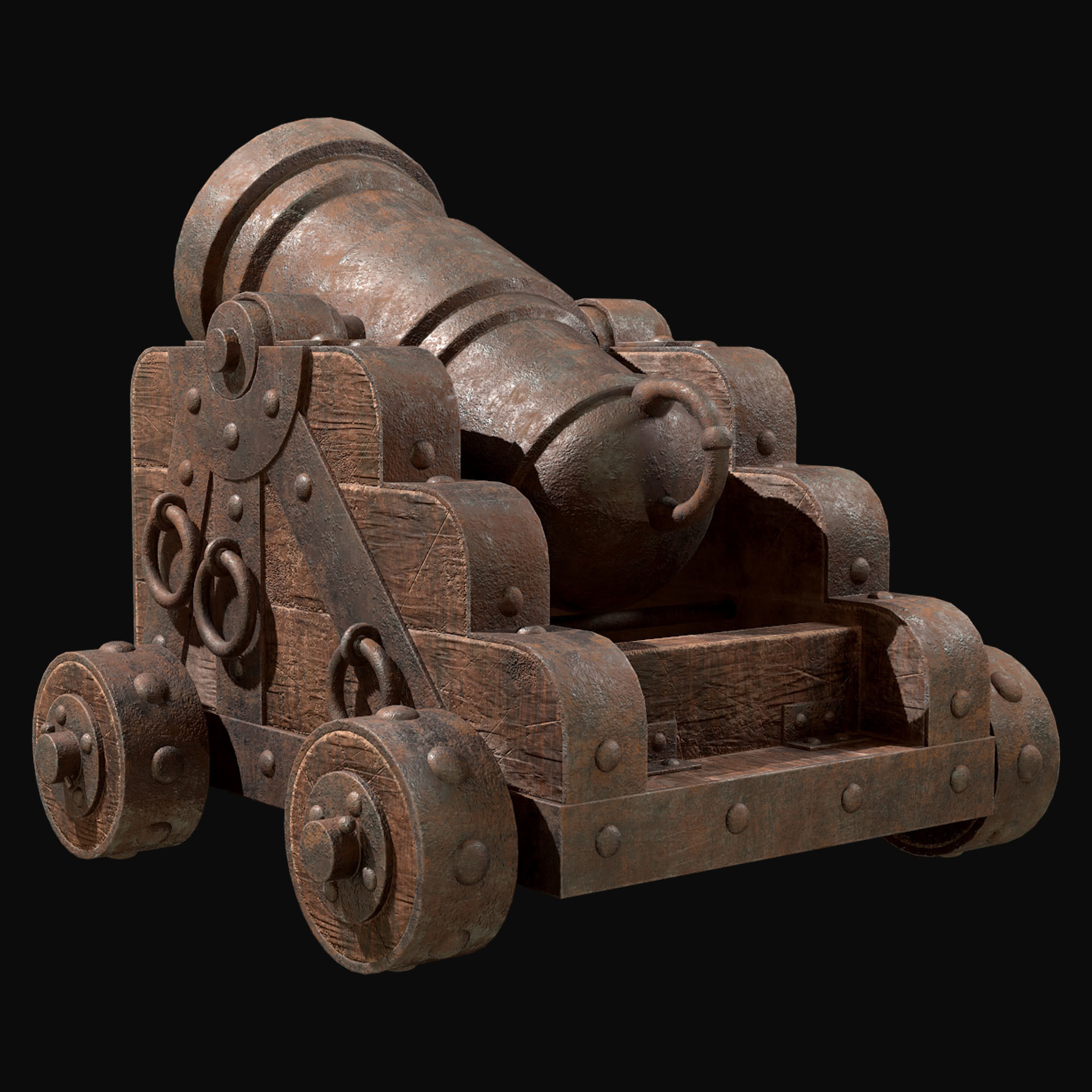 3D model Mortar Cannon-1-Old Version VR / AR / low-poly | CGTrader