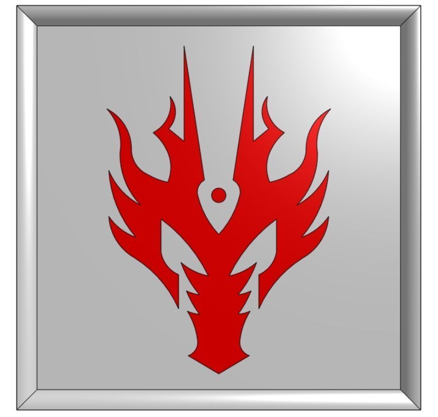 Dragon 3D Logo 3D model 3D printable | CGTrader