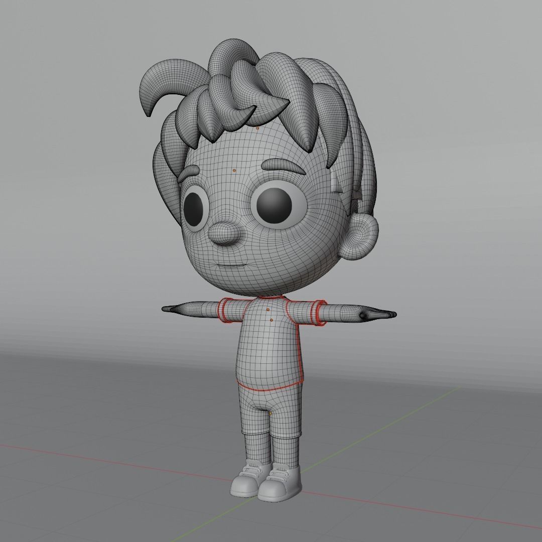 Cartoon Boy Rigged 3D model 3D model animated rigged | CGTrader