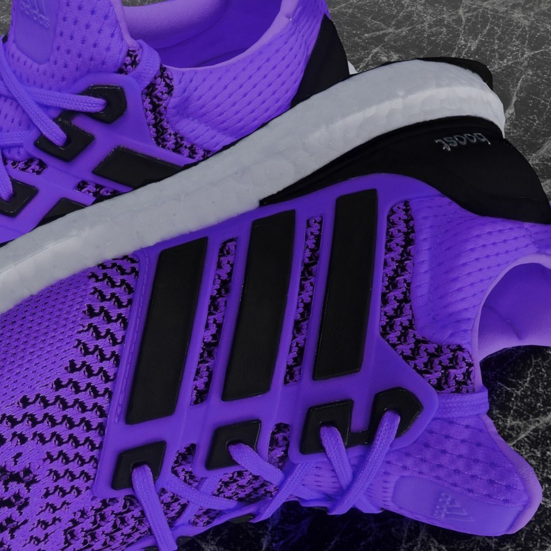 3D model ADIDAS 3D SHOES - BLUE - ULTRABOOST VR / AR / low-poly | CGTrader