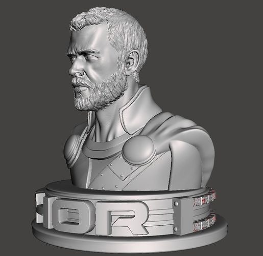 thor 3d bust model 3D model 3D printable | CGTrader